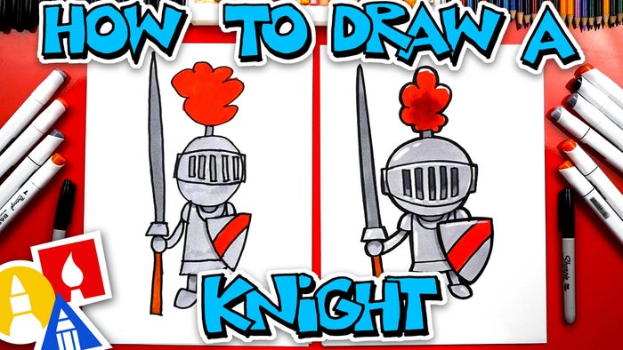 how to draw a detailed knight