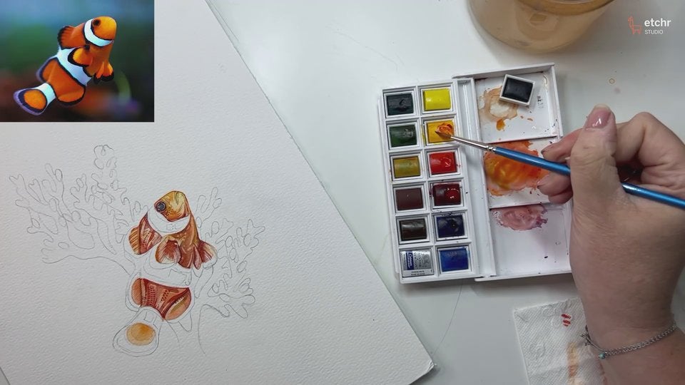 Shiny Water(colour): Techniques for Light, Depth, and Transparency