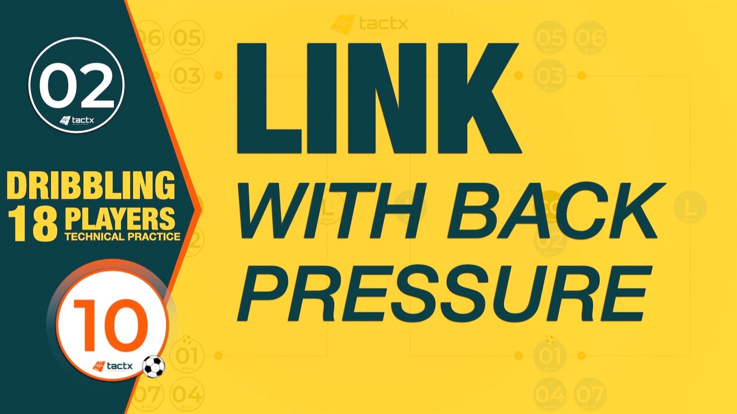 DRIBBLING | BACK PRESSURE | FULL SESSION | 18 PLAYERS