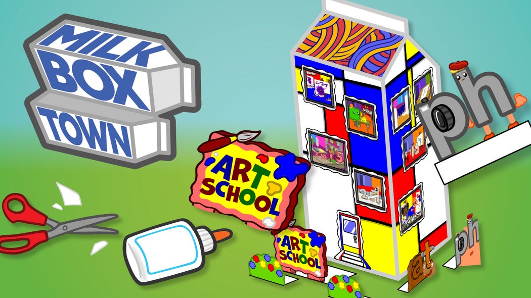 Preschool Prep Kids Club | Milk Box Town | Art School