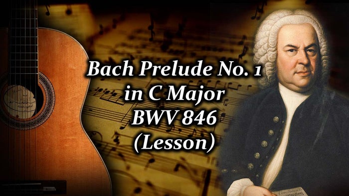 J.S. Bach - Prelude in C Major, BWV 846 Lesson | Guitar Lessons 365