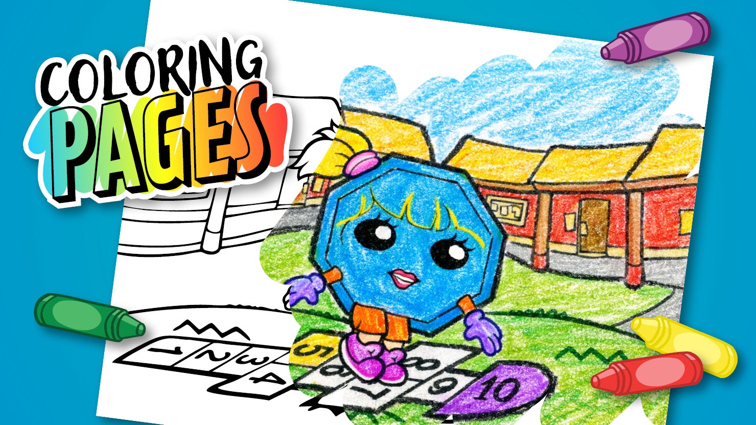 Preschool Prep Kids Club | Coloring Pages | Octagon