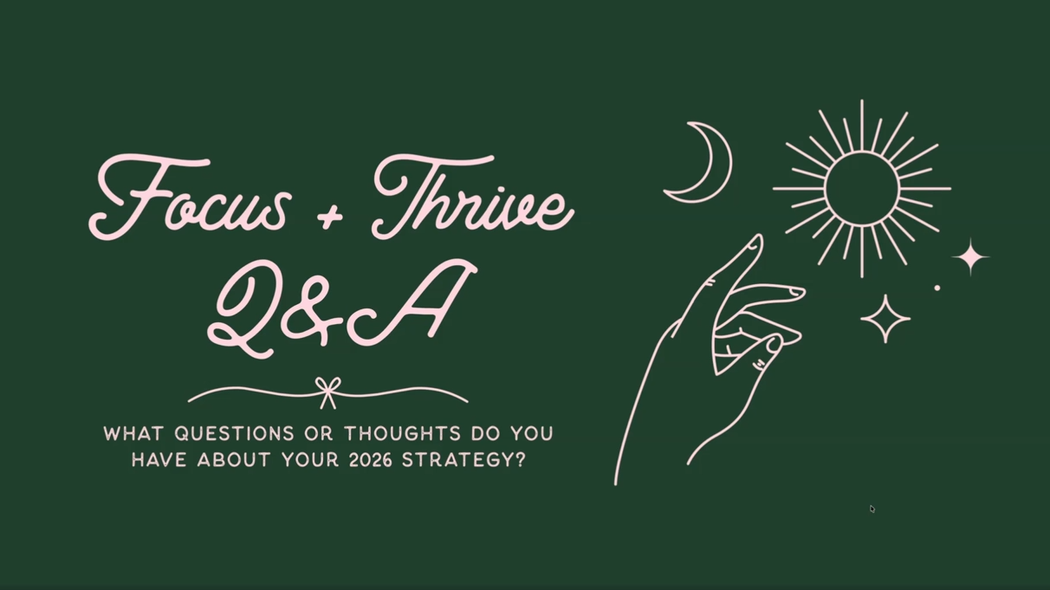 Focus & Thrive Workshop by LKB Studio
