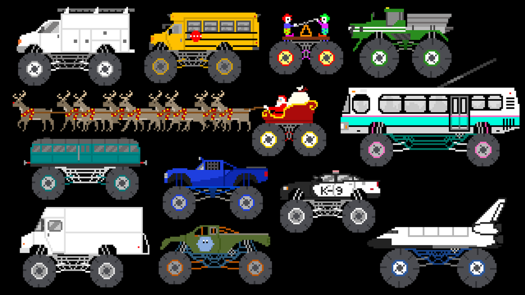 Monster Vehicles Playlist | The Kids' Picture Show