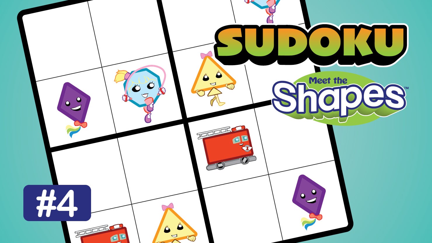 Preschool Prep Kids Club | Sudoku | Meet the Shapes Edition #4