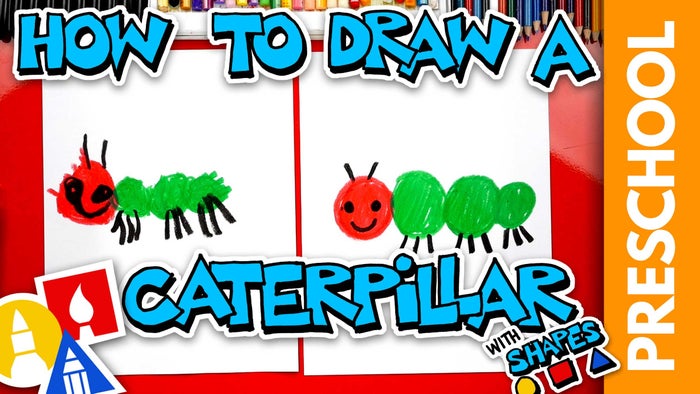 how to draw a caterpillar