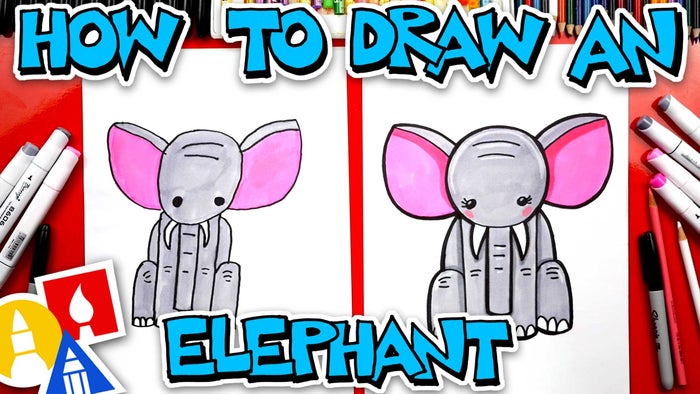 how to draw n elephant