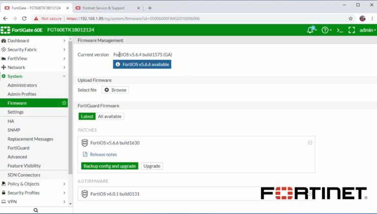Fortinet: How to Update the Firmware on a FortiGate Firewall