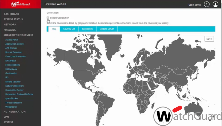 WatchGuard: How to Configure Geolocation Filtering