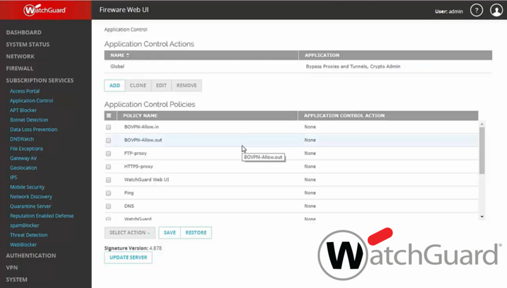 WatchGuard: How to Configure Application Control