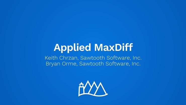 Sawtooth Software Academy | Applied MaxDiff Workshop | WS2