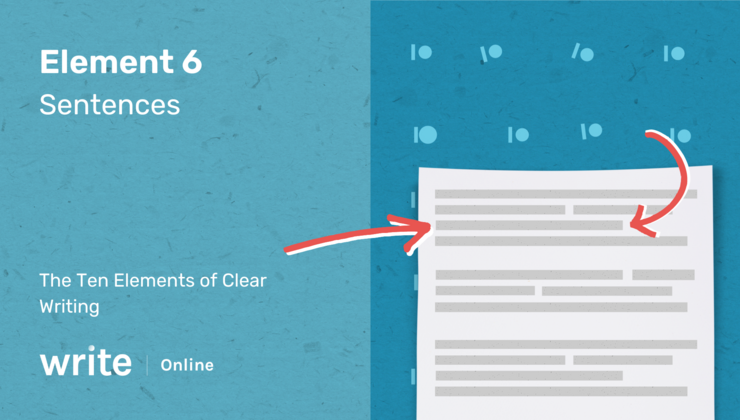 Write Online | Sentences | The Ten Elements of Clear Writing | Write Online