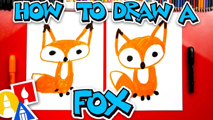 how to draw a fox easy steps