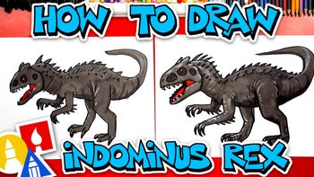 how to draw a minecraft t rex