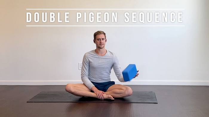 double pigeon pose