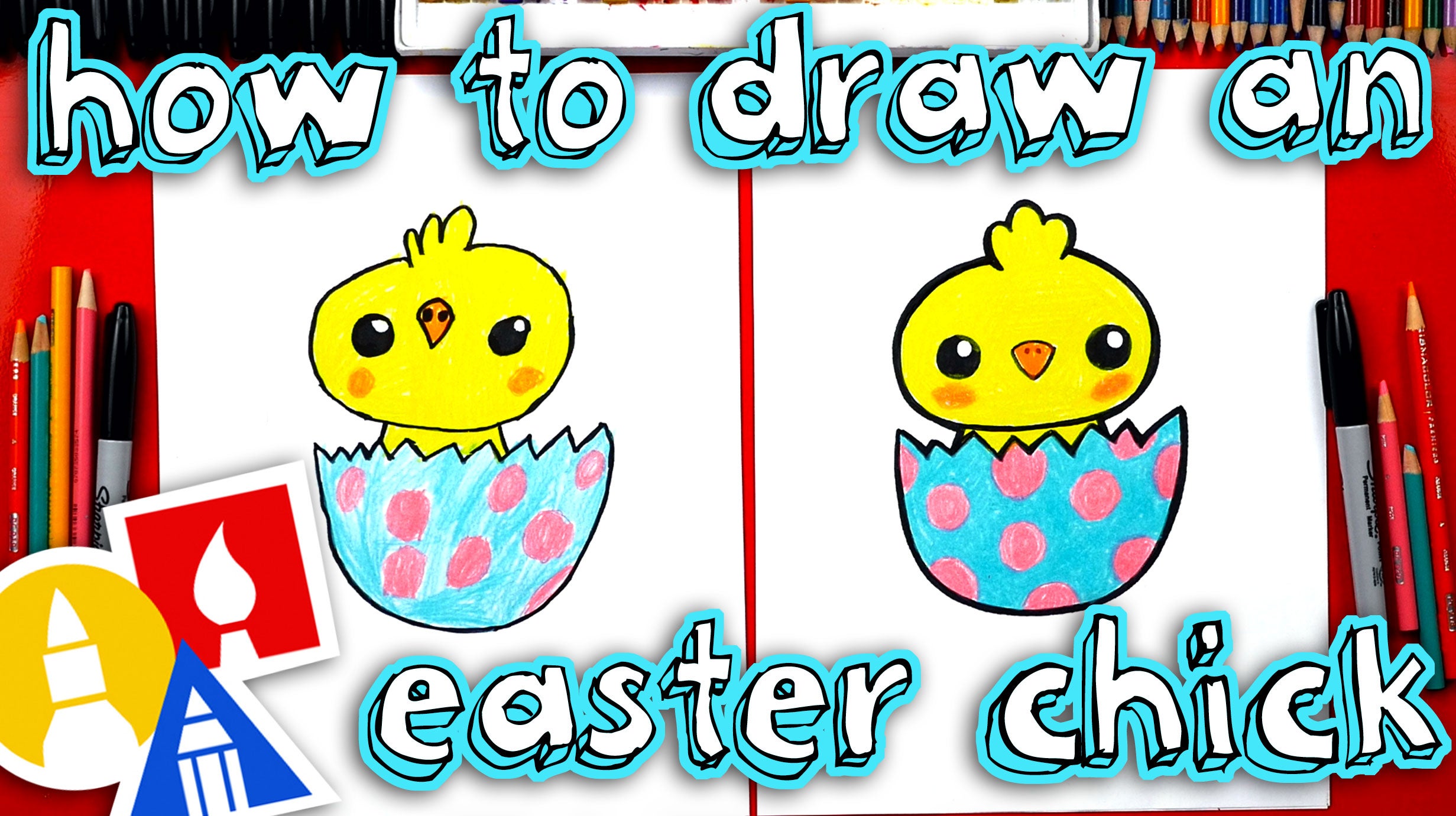 How To Draw An Easter Chick | Art For Kids Hub