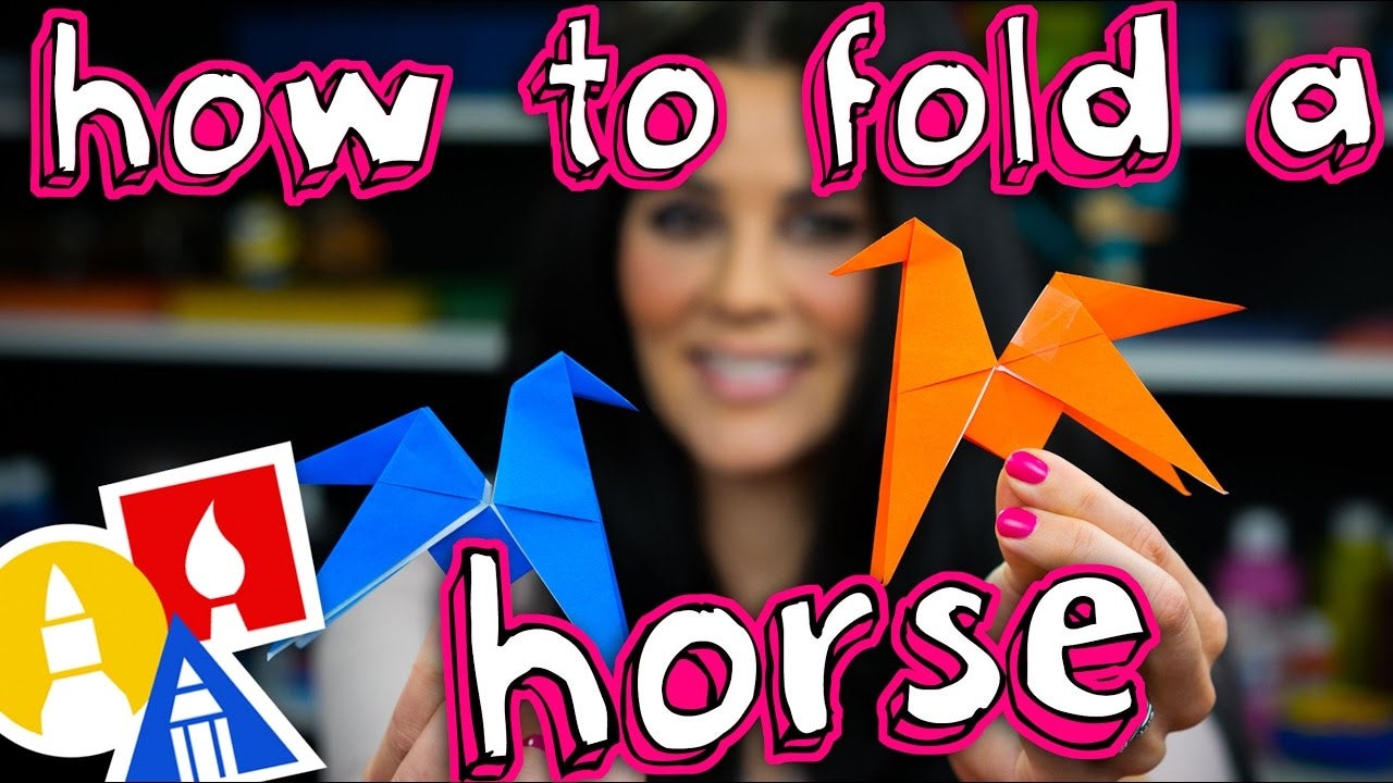 How To Fold An Origami Flipping Horse | Art For Kids Hub