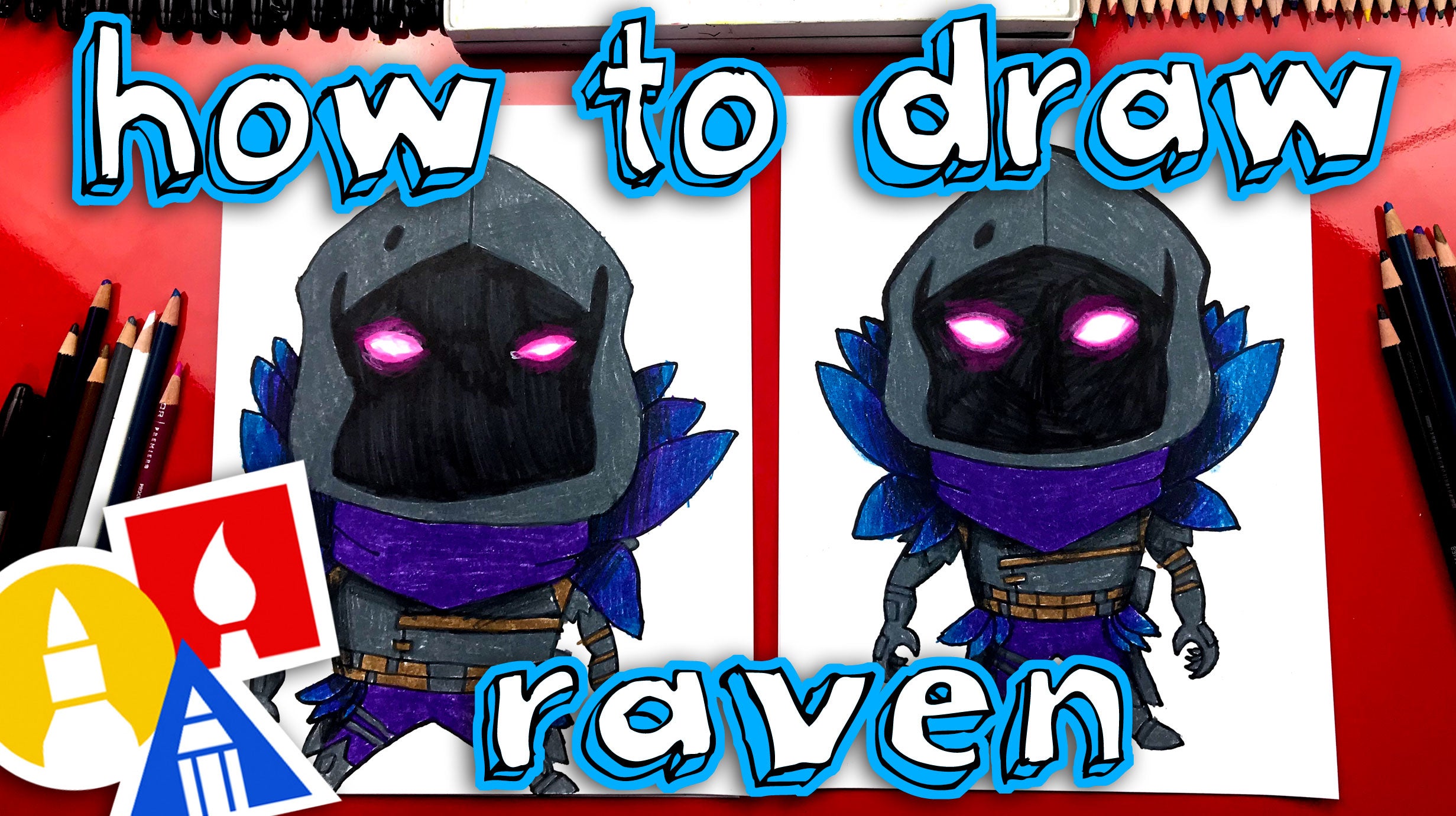How To Draw Raven From Fortnite | Art For Kids Hub