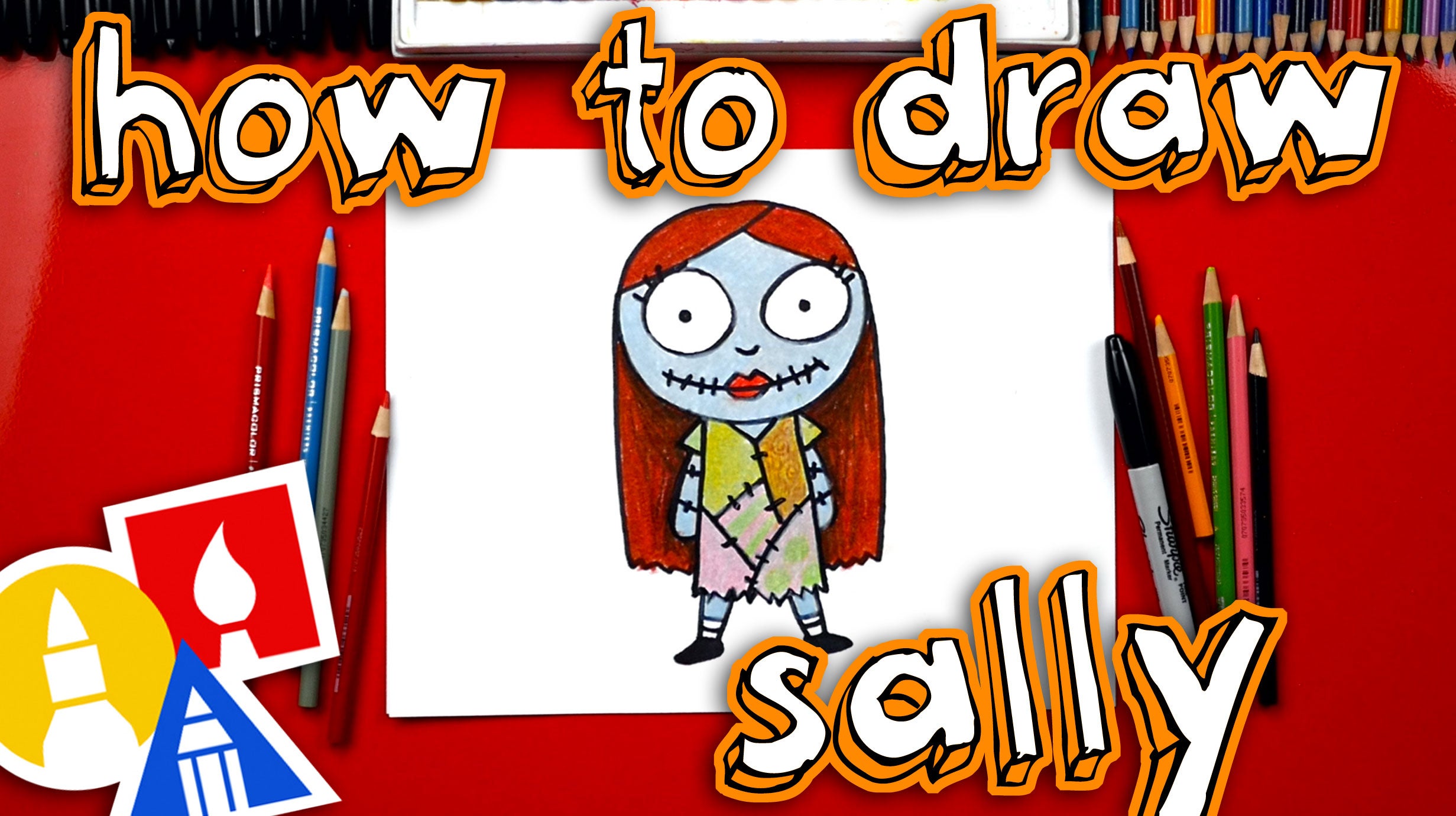 How To Draw Cartoon Sally | Art For Kids Hub