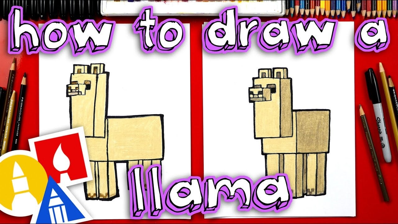 How To Draw Minecraft Llama | Art For Kids Hub