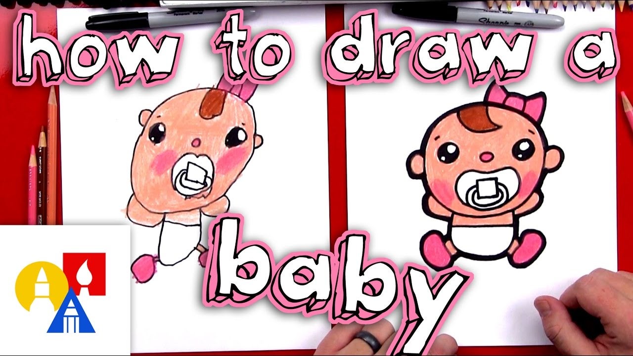 How To Draw Cartoon Baby Olivia | Art For Kids Hub