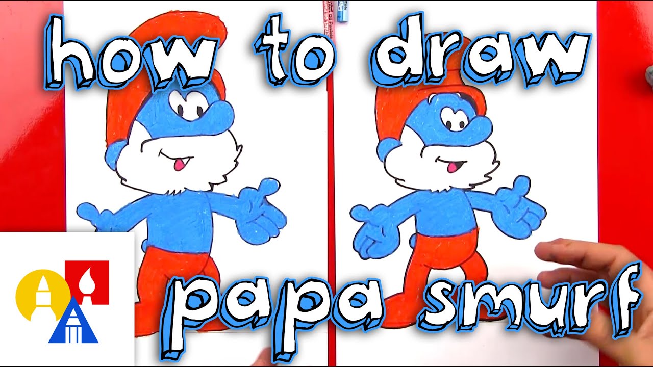 How To Draw Papa Smurf | Art For Kids Hub
