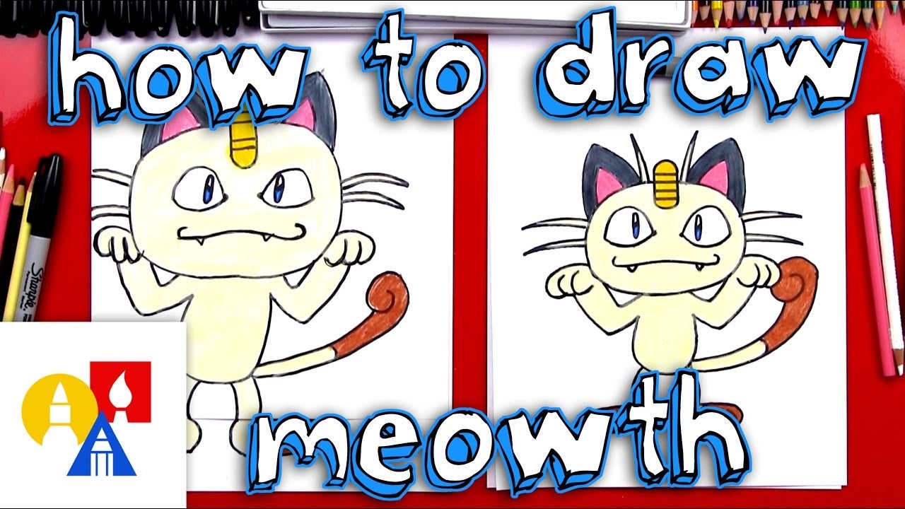 How To Draw Meowth Pokemon | Art For Kids Hub