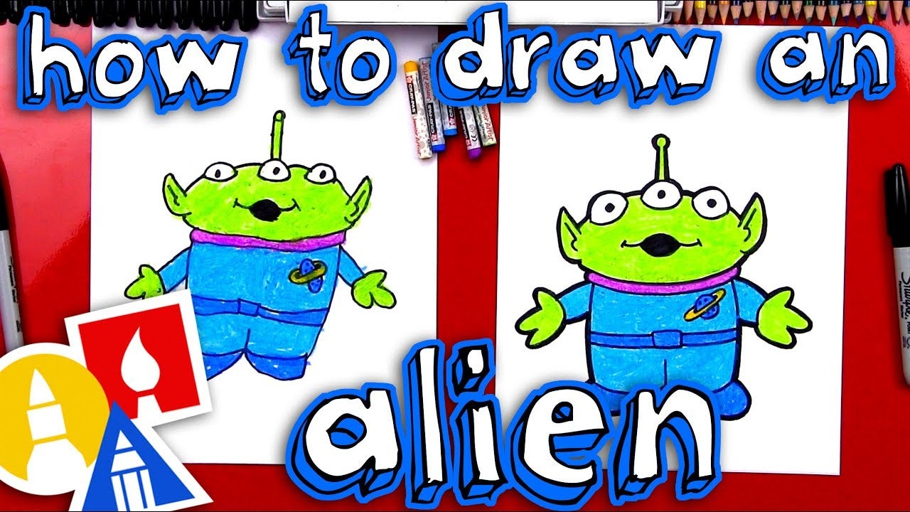 How To Draw Toy Story Alien | Art For Kids Hub