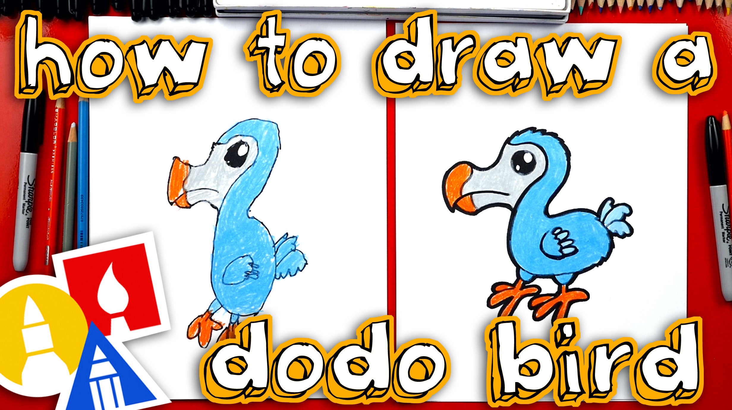 How To Draw A Dodo Bird | Art For Kids Hub