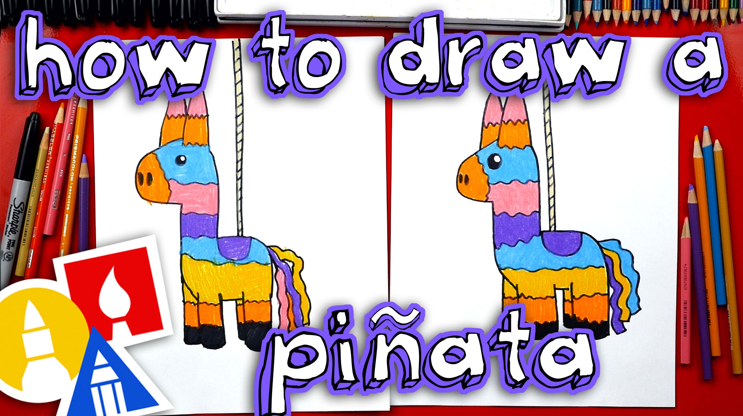 How To Draw A Piñata | Art For Kids Hub