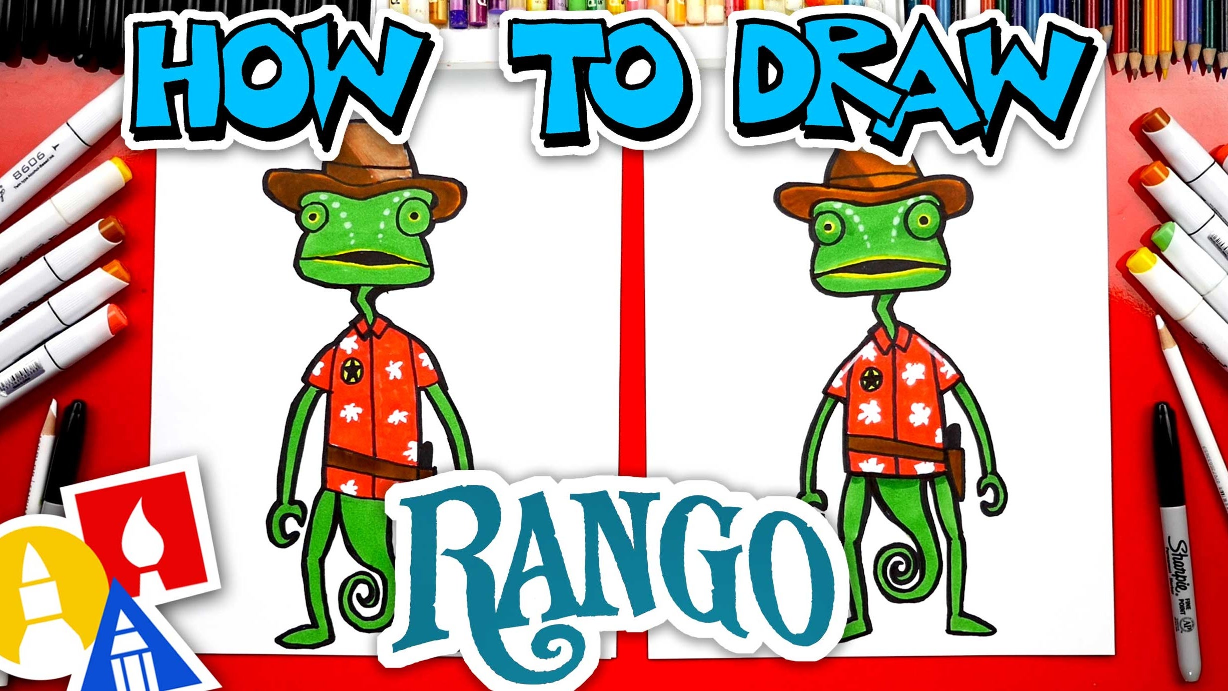 How To Draw Rango | Art For Kids Hub